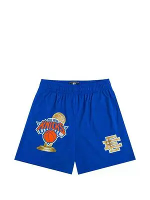 ERIC EMANUEL X New York Knicks Logo-print Shorts - Blue