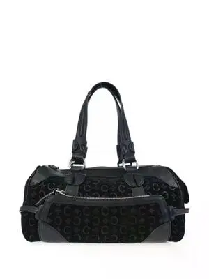 Celine 1990-2000s Macadam Suede Travel Bag