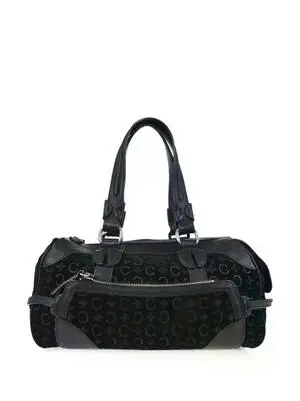 Celine Macadam Suede Travel Bag