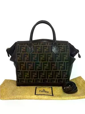 Fendi 1990-2000 Zucca Canvas Satchel