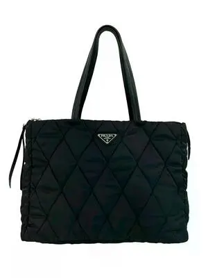 Prada 2013-2026 Impuntu Tessuto Tote Bag - Black