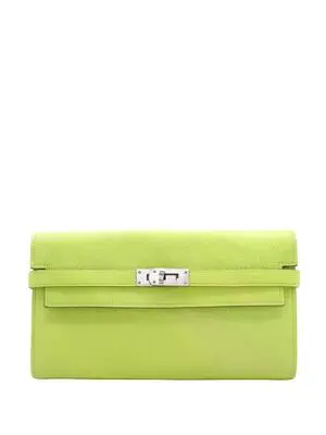 Hermès 2011 Chevre Mysore Kelly Longue Wallet Long Wallets - Green