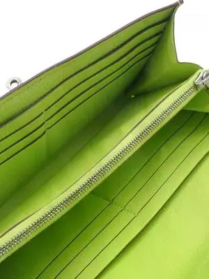 Hermès 2011 Chevre Mysore Kelly Longue Wallet Long Wallets