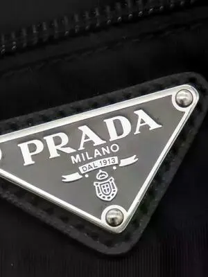 Prada 2013-2026 Tessuto Zip Top Crossbody Bag - Black