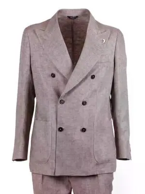 TOMBOLINI Zero Gravity Double-breasted Linen Suit - Pink