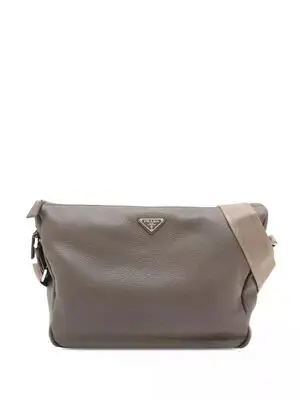 Prada 2013-2026 Vitello Daino Crossbody Bag - Grey