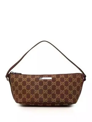 Gucci 2000-2015 Gg Canvas Boat Shoulder Bag - Brown