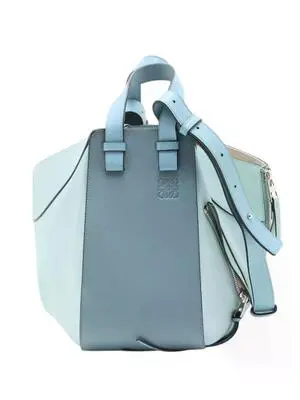 Loewe 2010-2026 Small Bicolor Leather Hammock Satchel - Blue