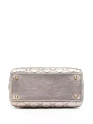 Dior Medium Cannage Lady Satchel - Gold