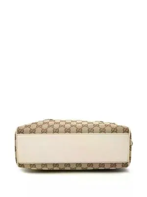 Gucci Gg Canvas Charmy Boston Bag - White