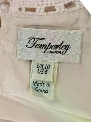 TEMPERLEY LONDON Swiss Dot Lace Strap Dress