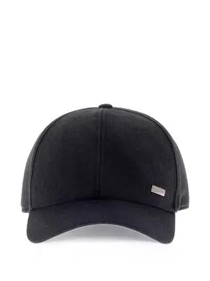 Herno Cashmere-silk Baseball Cap - Blue
