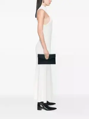 Saint Laurent Grain De Poudre Uptown Pouch Clutch Bag - Black