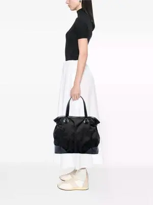 Gucci Gg Nylon Full Moon Tote Bag - Black