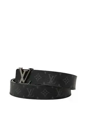 LOUIS VUITTON 2021 Monogram Eclipse Initiales Reversible Belt