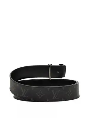 LOUIS VUITTON 2021 Monogram Eclipse Initiales Reversible Belt