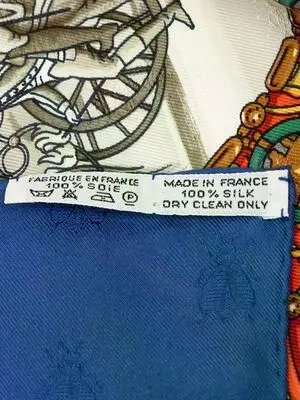 Hermès 20th Century Napoleon Silk Scarf 90 Scarves - Blue