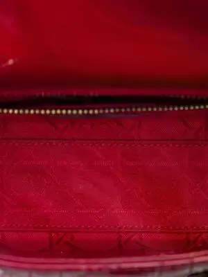 Dior Mini Patent Cannage Lady Satchel - Red
