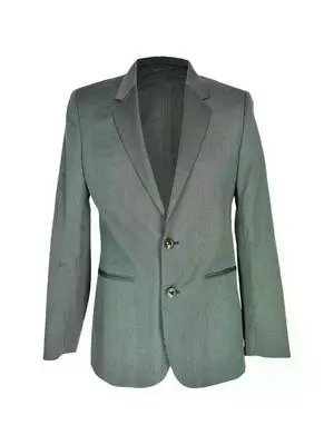 MAISON MARGIELA Single-breasted Pinstripe Blazer - Blue