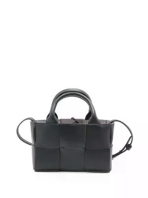 Bottega Veneta 2012-2026 Candy Nappa Maxi Intrecciato Arco Tote Satchel - Black