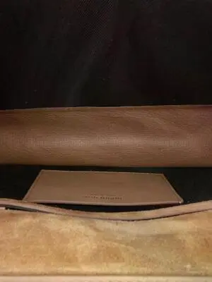Burberry Small Leather And House Check Canvas Crossbody Bag - Brown