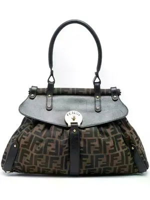 Fendi 2000-2010 Medium Zucca Canvas Magic Handbag - Brown