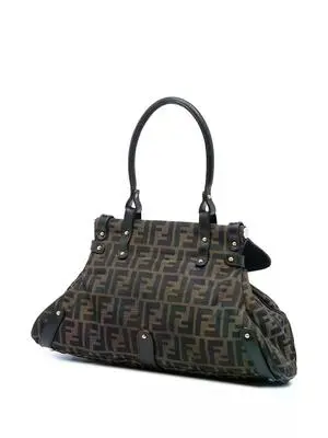 Fendi 2000-2010 Medium Zucca Canvas Magic Handbag