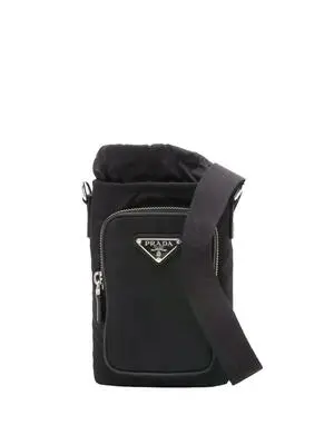 Prada 2013-2026 Tessuto Drawstring Crossbody Bag - Black