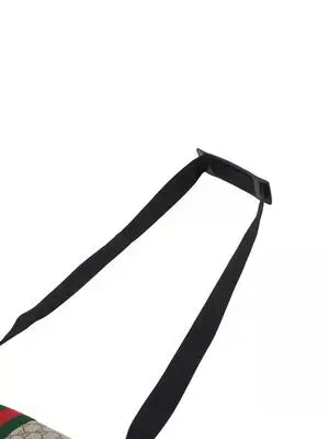 Gucci Gg Supreme Web Flap Messenger Bag
