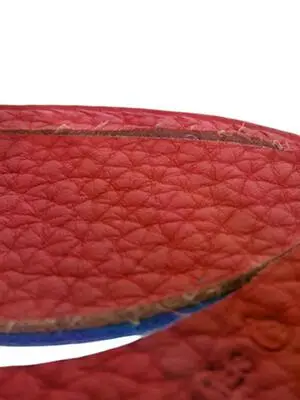 Hermès Epsom And Togo Leather Ice Cream Bag Charm - Red