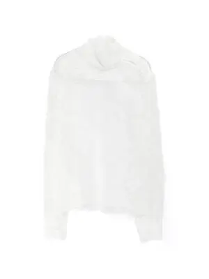 Patrizia Pepe Lace Button-detail Top - White
