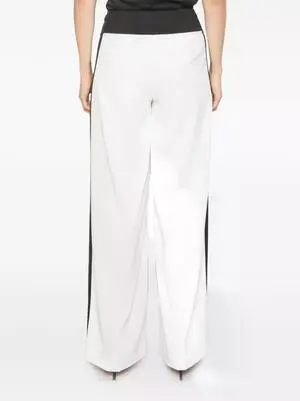 Patrizia Pepe Color-block Wide-leg Trousers - White