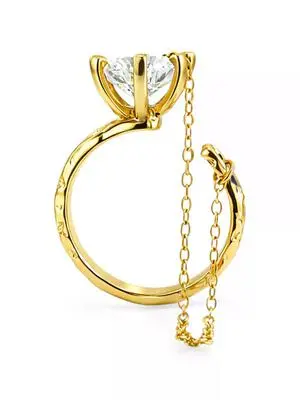 VELORA VIE The Bound Flame Embellished Ring
