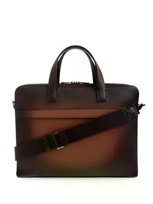 FERRAGAMO Gradient-effect Leather Briefcase