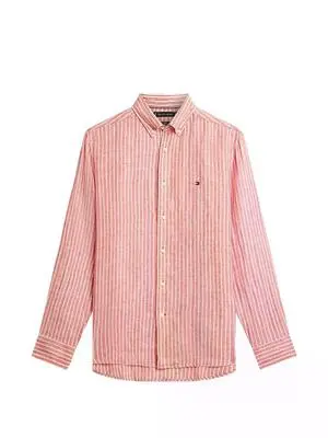 Tommy Hilfiger Bengal Stripe Linen Shirt - Red