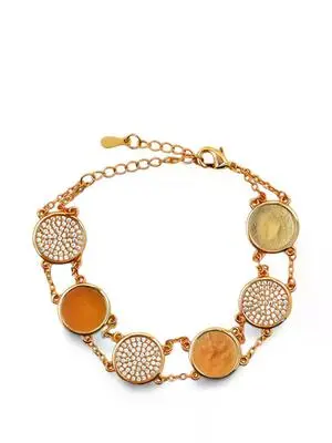 LADY D WORLD Aurea Geo Double-chain Bracelet