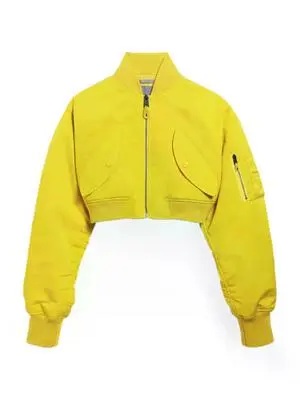 Balenciaga Cropped Bomber Jacket