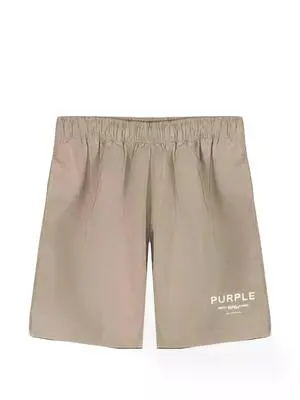 PURPLE BRAND Logo-print Shorts