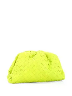 Bottega Veneta The Pouch Intrecciato Nappa Teen Crossbody Bag - Green
