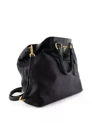 Prada Vitello Daino Convertible Shopper Tote Bag