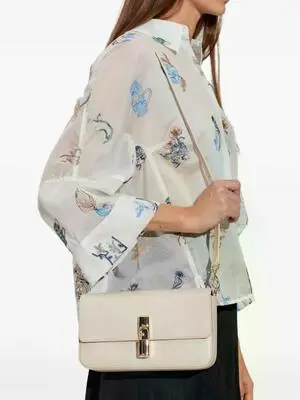 Furla Small Iride Leather Cross Body Bag - Neutrals