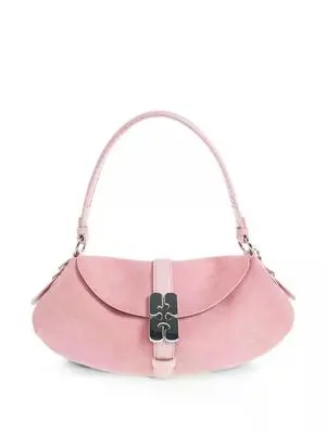 GANNI B-kat Logo-plaque Shoulder Bag - Pink