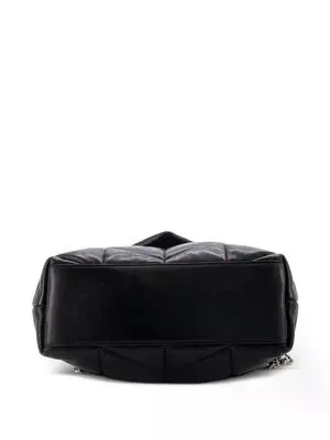 Saint Laurent Loulou Puffer Shoulder Bag Quilted Leather Small Crossbody Bag - Black