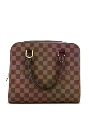 LOUIS VUITTON Triana Damier Satchel - Brown