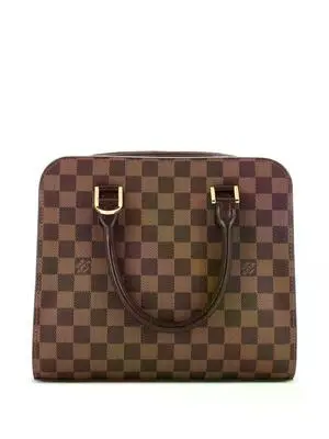 LOUIS VUITTON Triana Damier Satchel - Brown