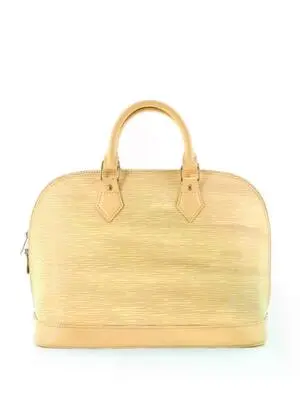 LOUIS VUITTON Vintage Alma Handbag Epi Leather Pm Satchel - Yellow