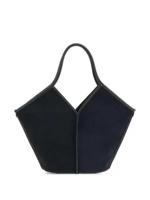 Hereu Calella Leather-trim Tote Bag - Black