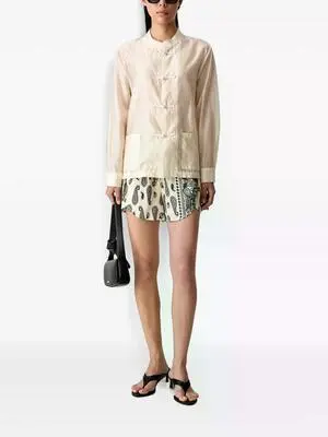 VICOLO Paisley-print Drawstring Shorts