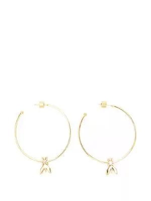 Patrizia Pepe Micro Fly Hoop Earrings - Gold