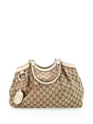 Gucci Sukey Gg Canvas With Leather Medium Tote Bag